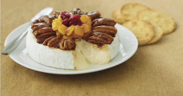 Baked Brie with Walnuts & Apricots - Brie Recipe - Président® Cheese